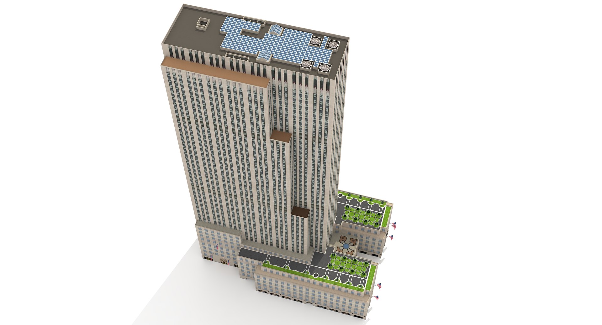 3d Rockefeller Center International Building Model