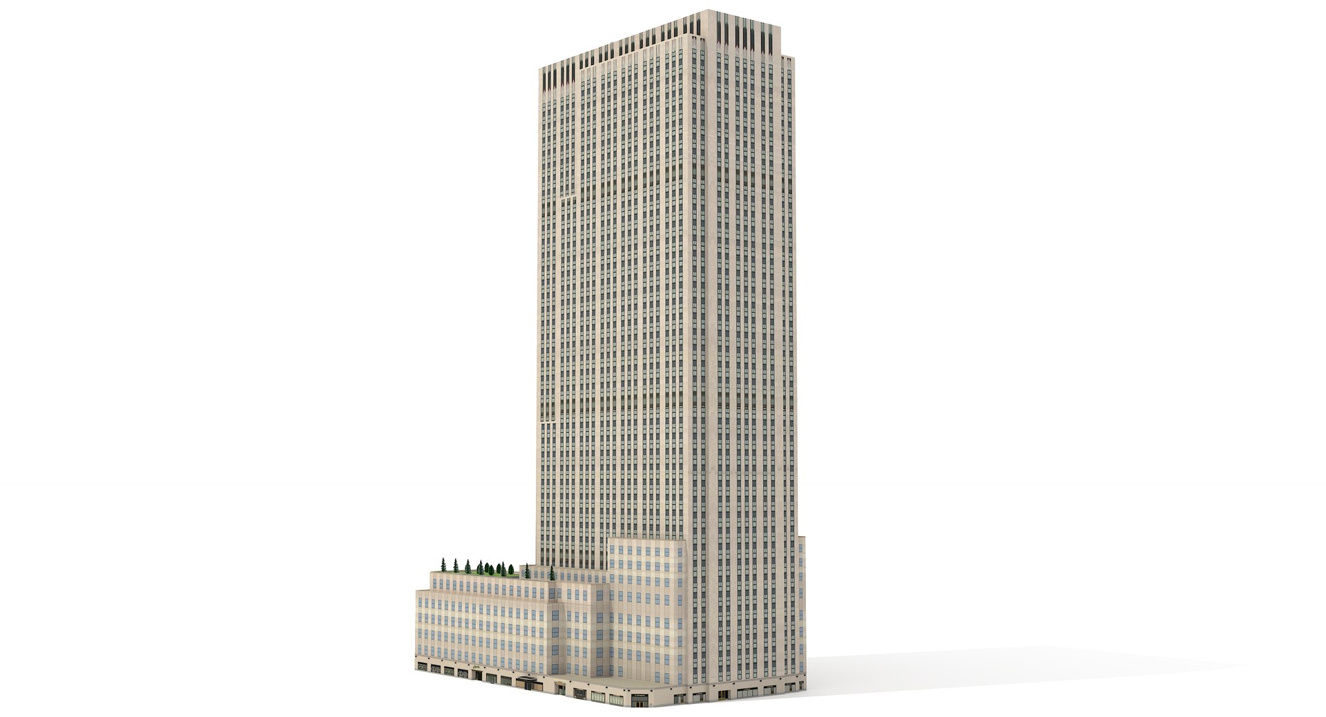 3d Rockefeller Center International Building Model