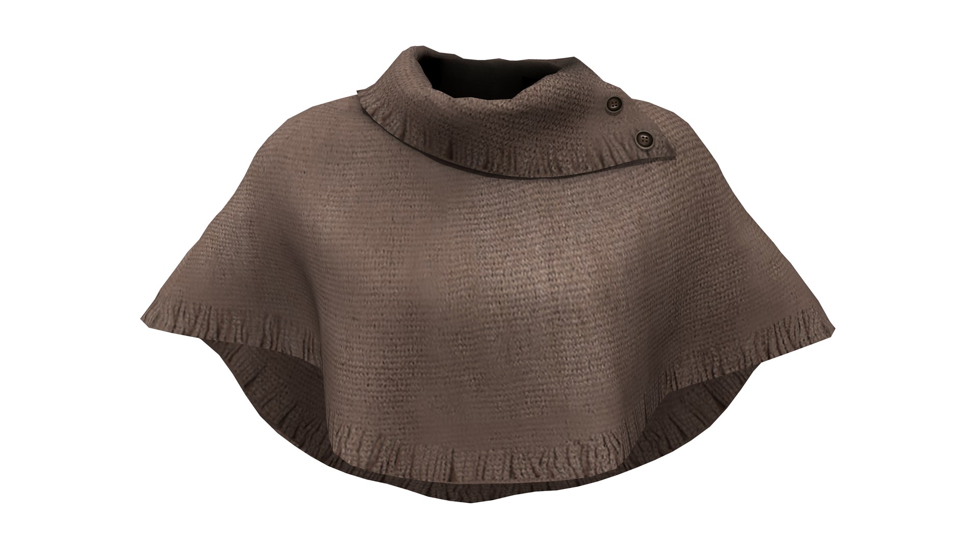 Ladies Poncho V1 3D - TurboSquid 1903515