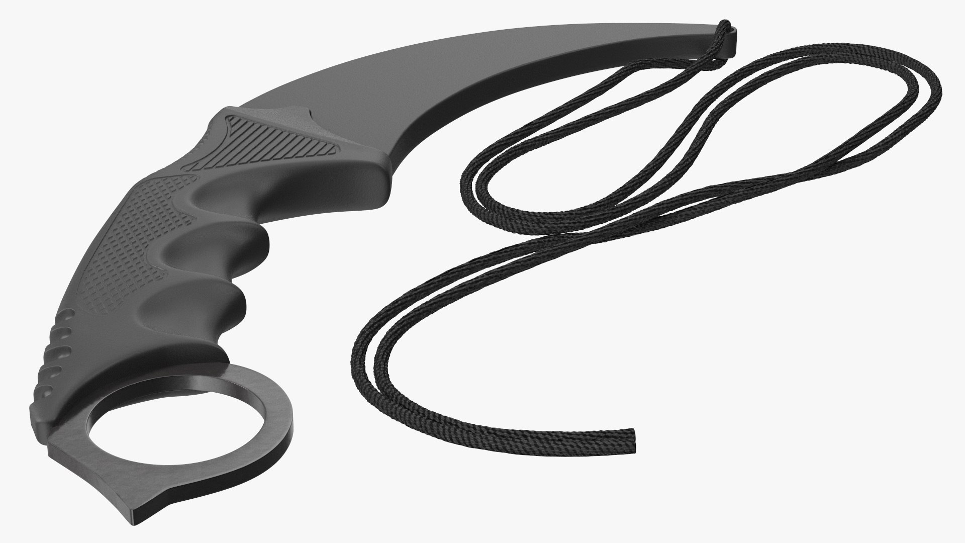 3D Karambit Pocket Knife Black In Sheath - TurboSquid 2065648