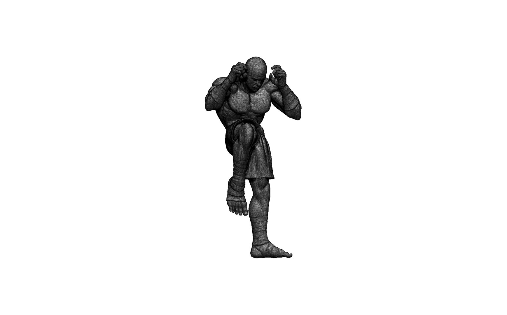 3D man boxing evil - TurboSquid 2118054