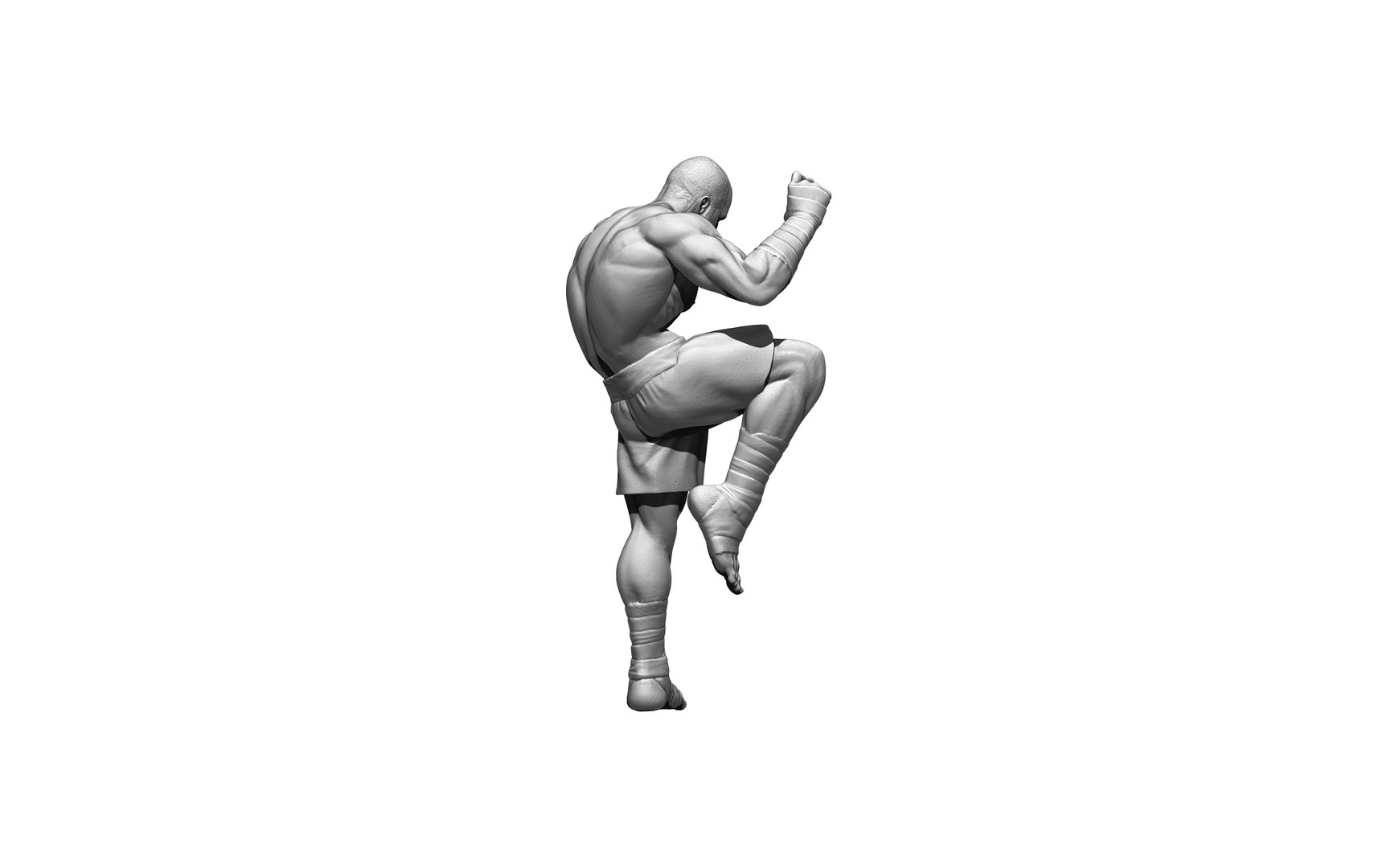 3D man boxing evil - TurboSquid 2118054