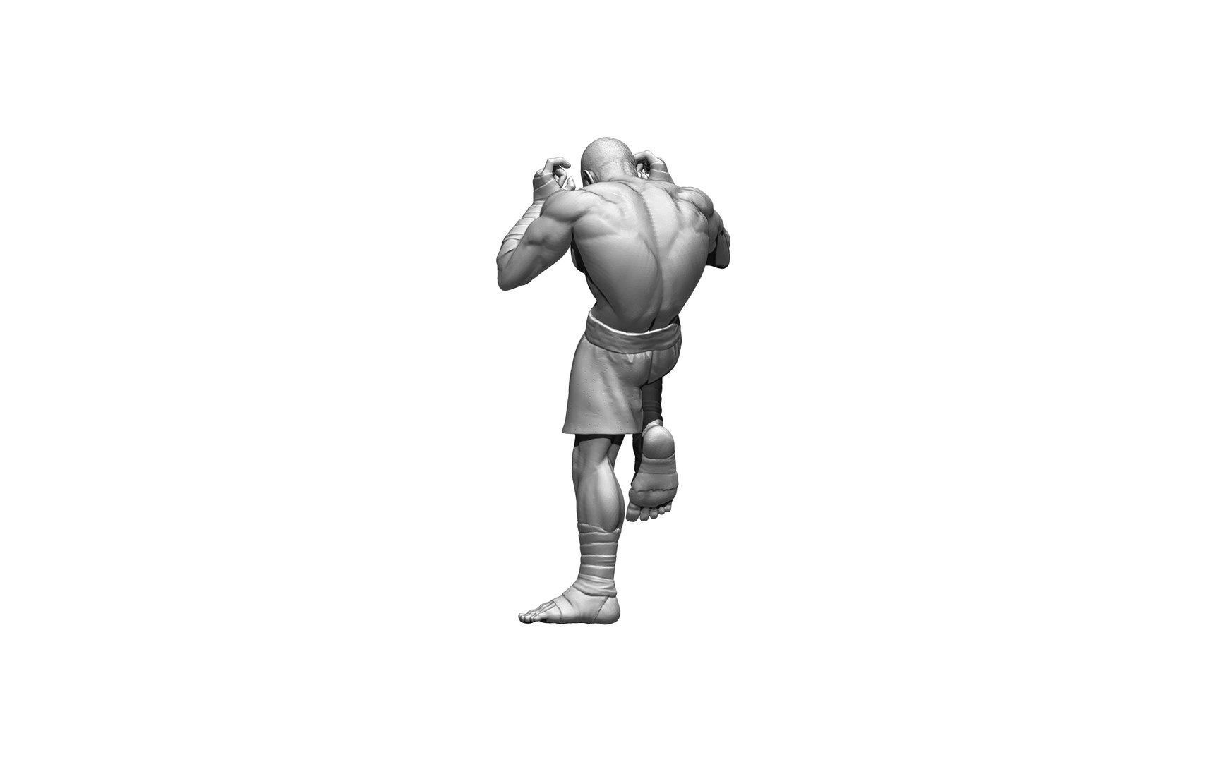 3D man boxing evil - TurboSquid 2118054