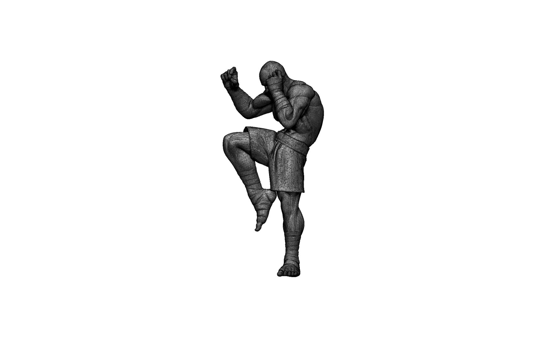 3D man boxing evil - TurboSquid 2118054