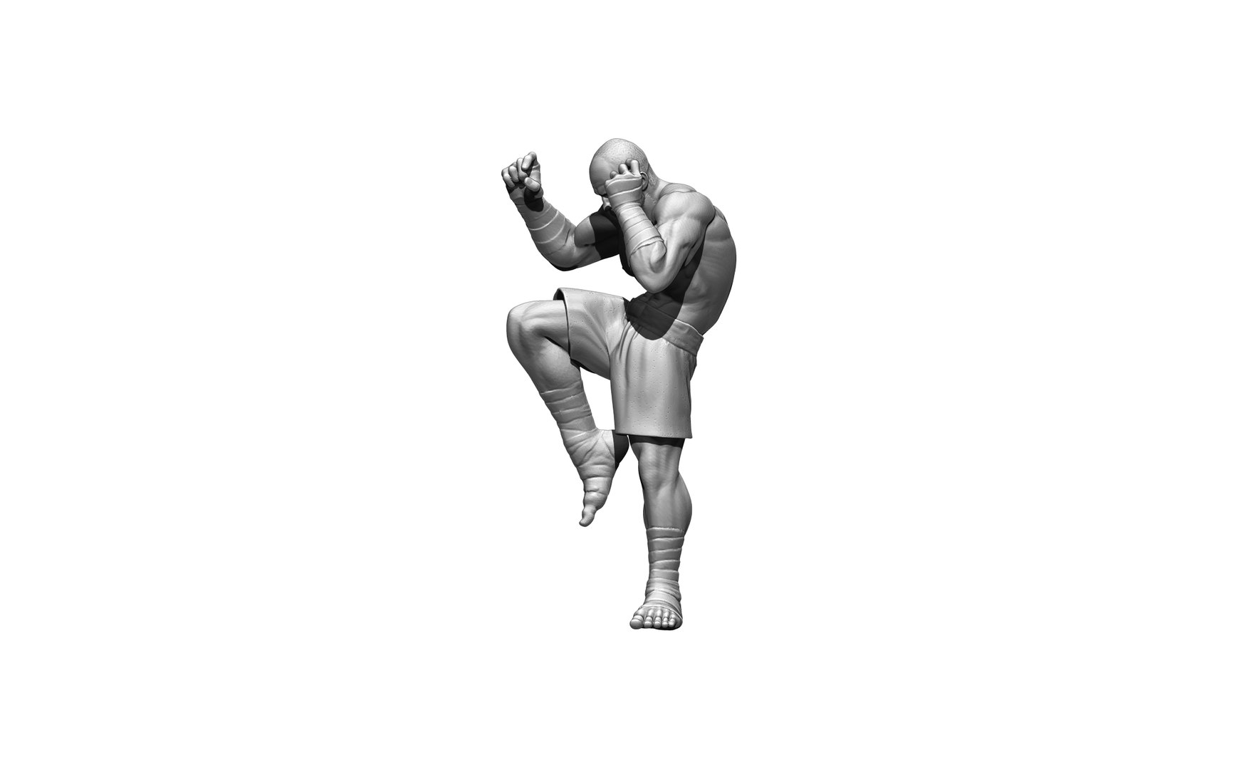 3D man boxing evil - TurboSquid 2118054
