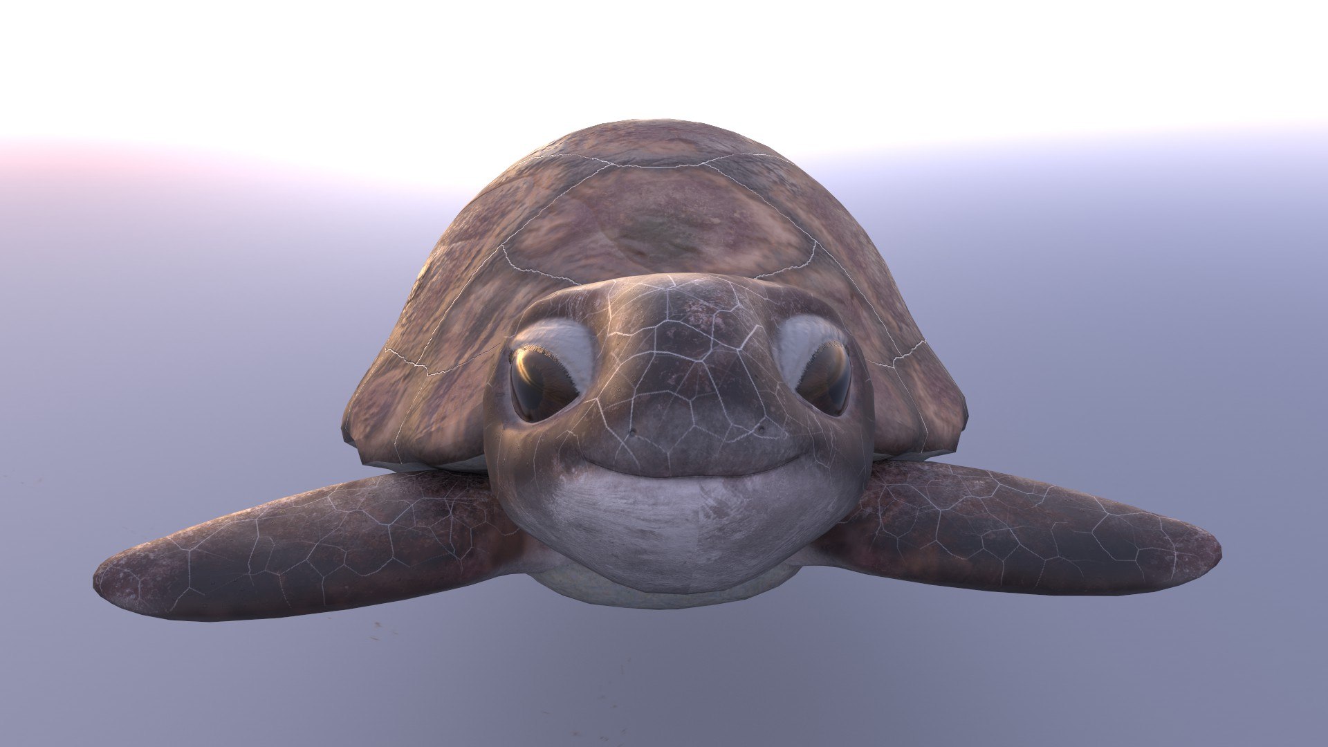 3D Cartoon Sea Turtle - TurboSquid 2104720