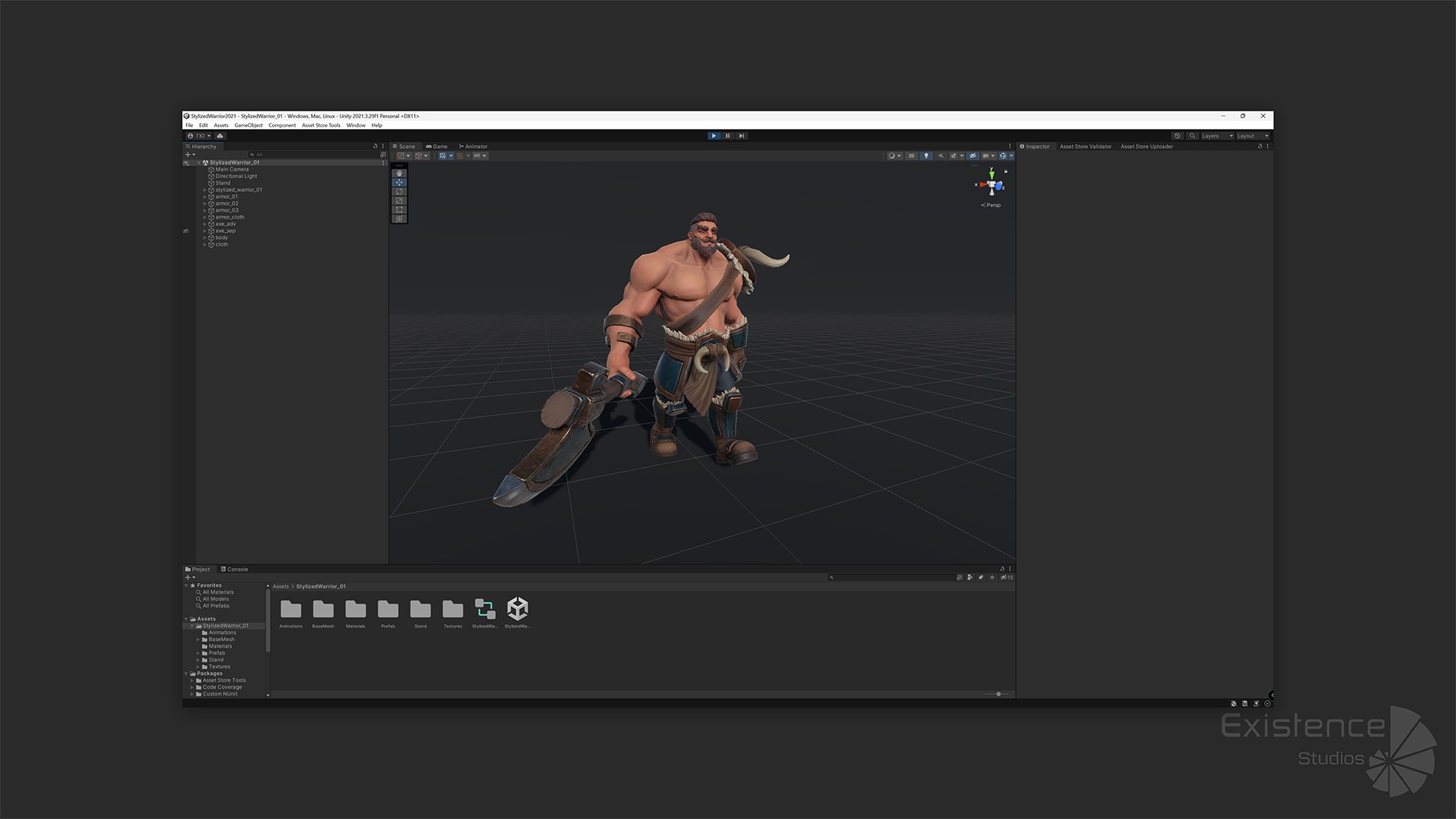 Stylized Warrior 01 - Low Poly Heroes Fantasy Characters - Animation ...