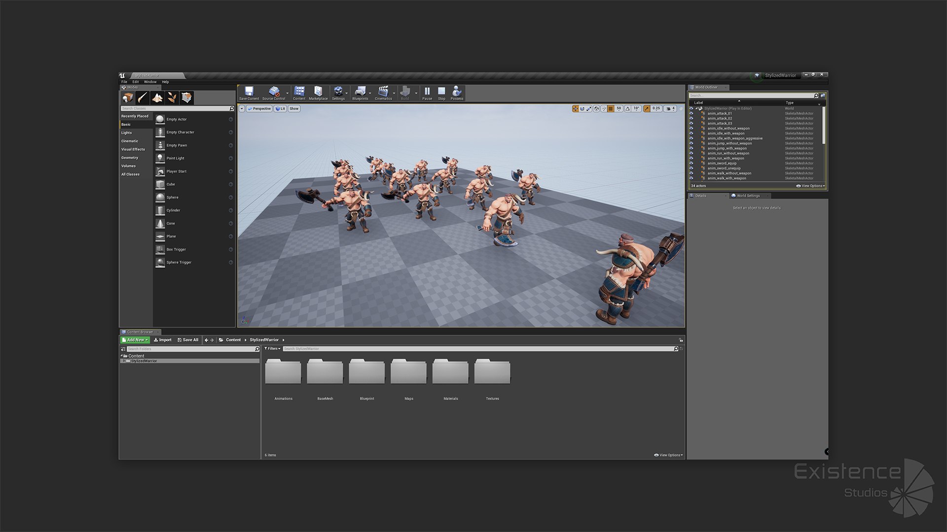 Stylized Warrior 01 - Low Poly Heroes Fantasy Characters - Animation ...