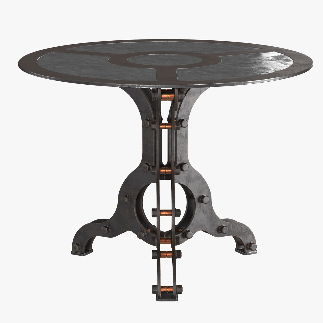 3D model rust end table - TurboSquid 1321910