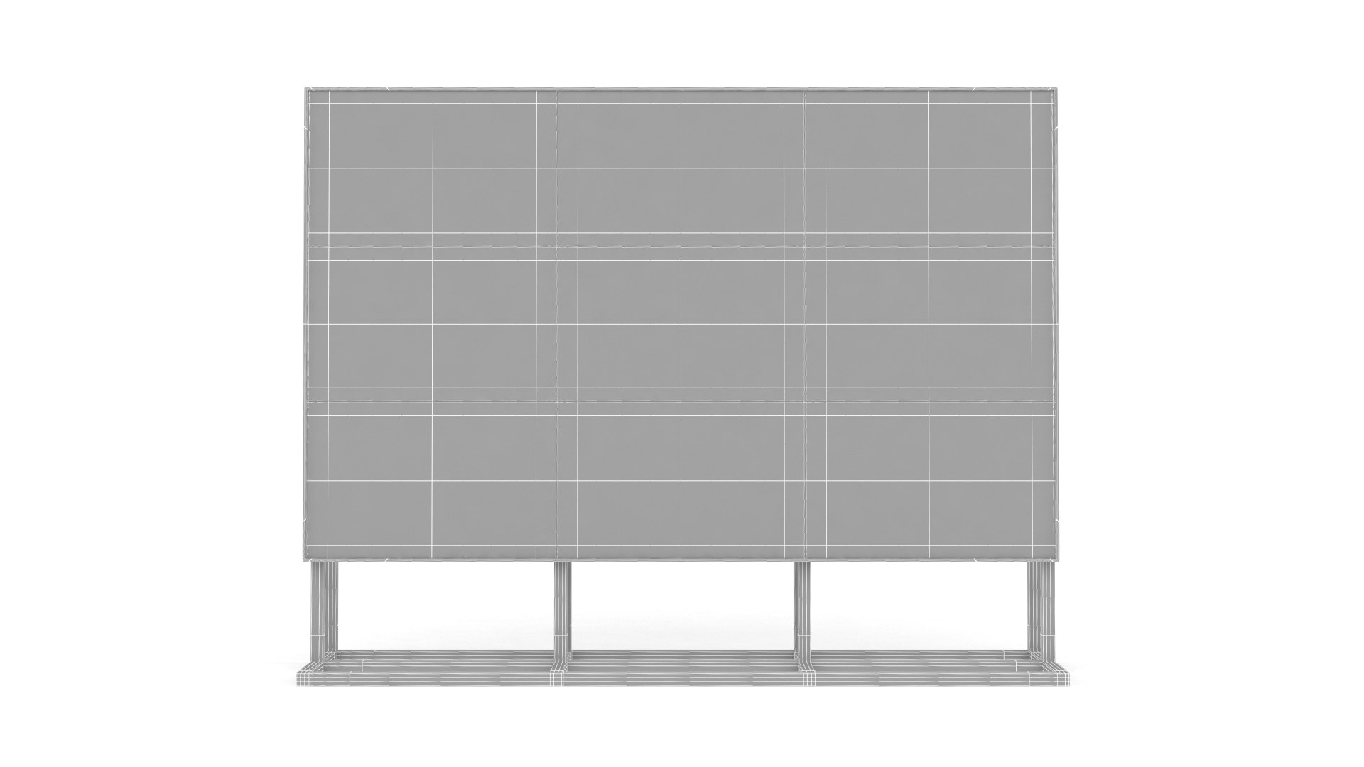 3D Advertising Screen Display - TurboSquid 1795408