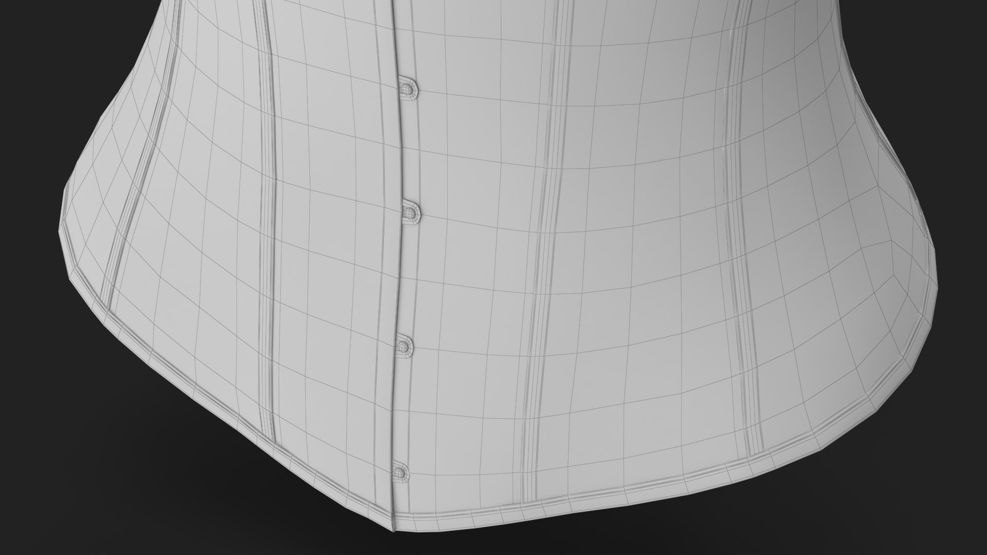 Leather Corset 3D Model - TurboSquid 1772601