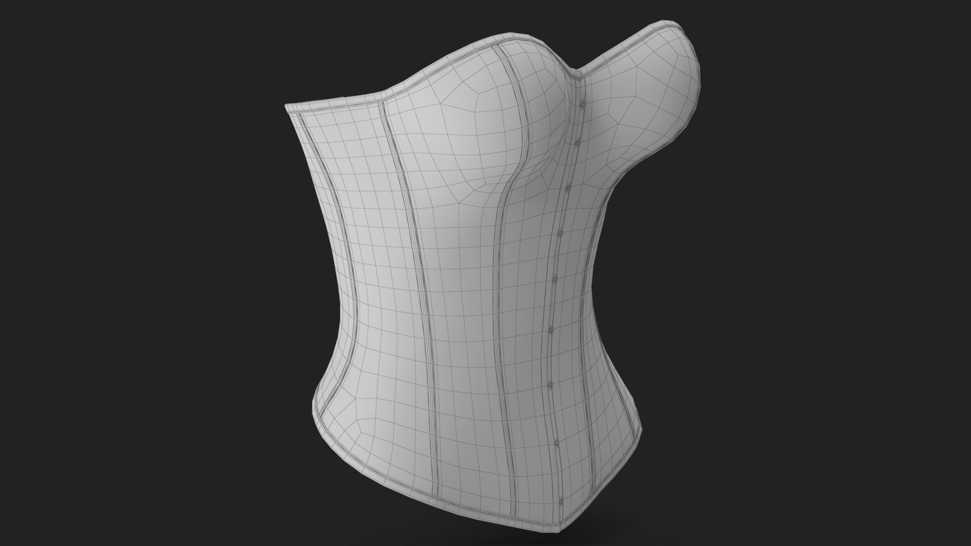 Leather Corset 3D Model - TurboSquid 1772601