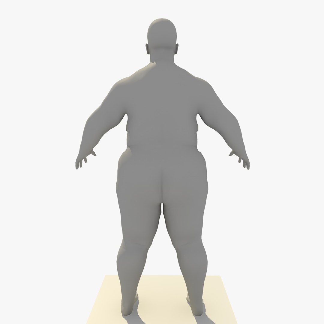 3d Base Mesh Obese 25