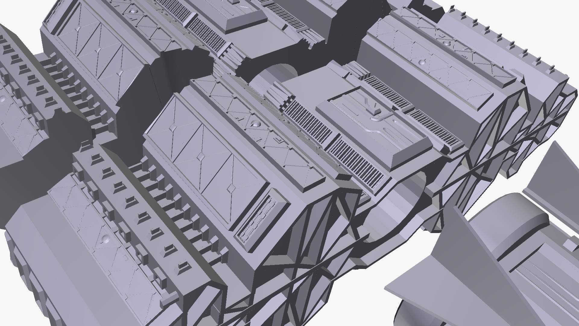 3d Model Babylon 5 Omega Destroyer