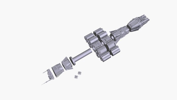 3d model babylon 5 omega destroyer