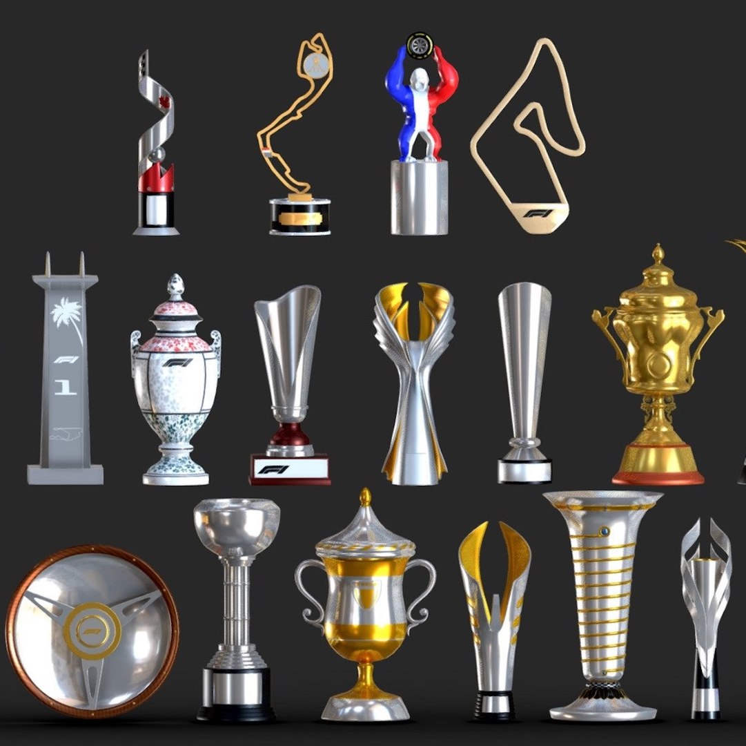 F1 Trophies 3D Model - TurboSquid 2379783
