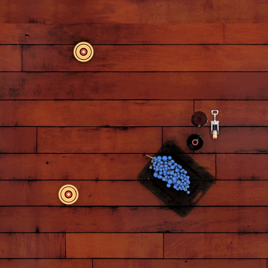 3D Still Life Of Place Setting - Glover Brothers Wine Model ...