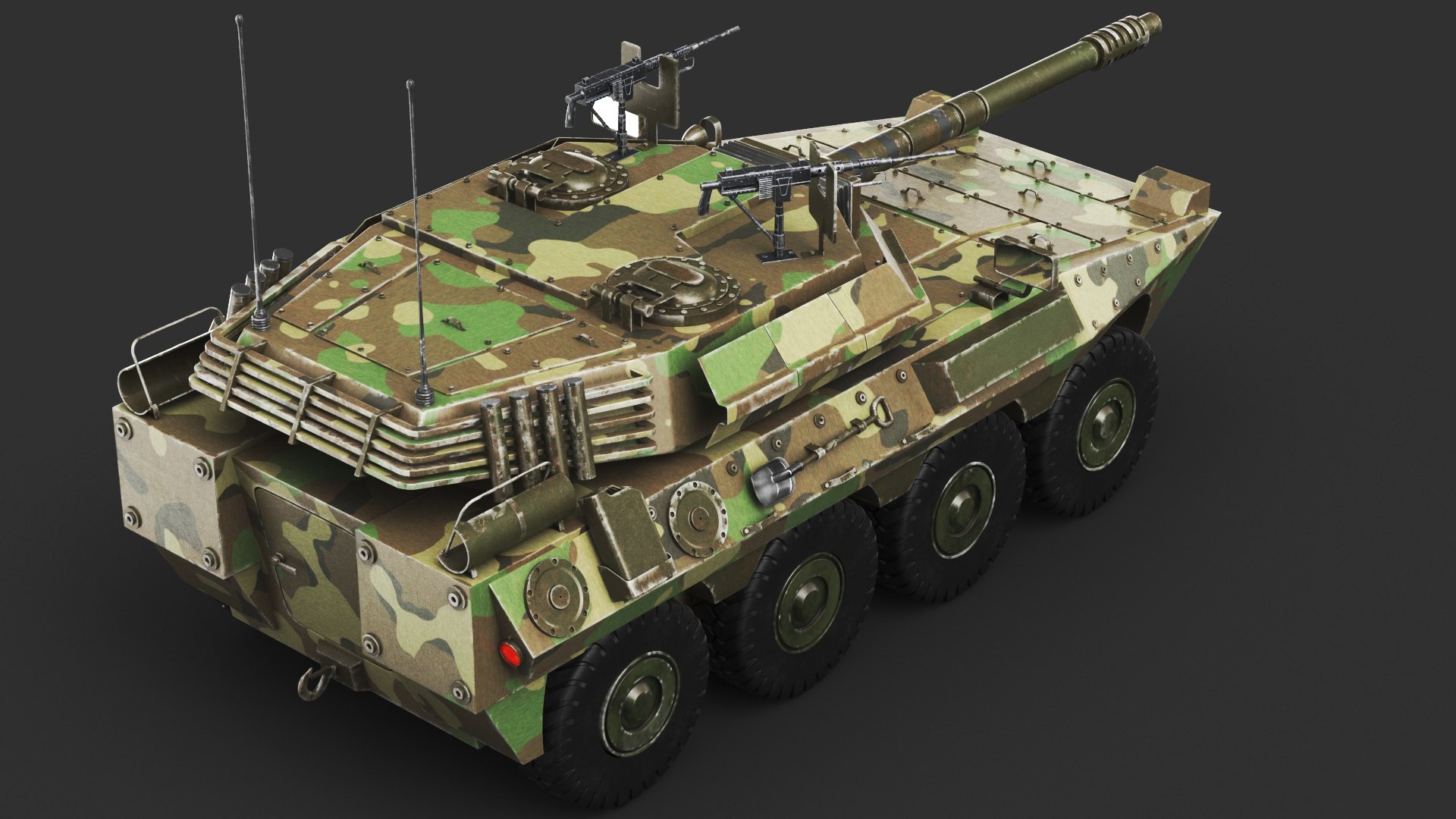 3D Detailed Military Tank Model - TurboSquid 2289657