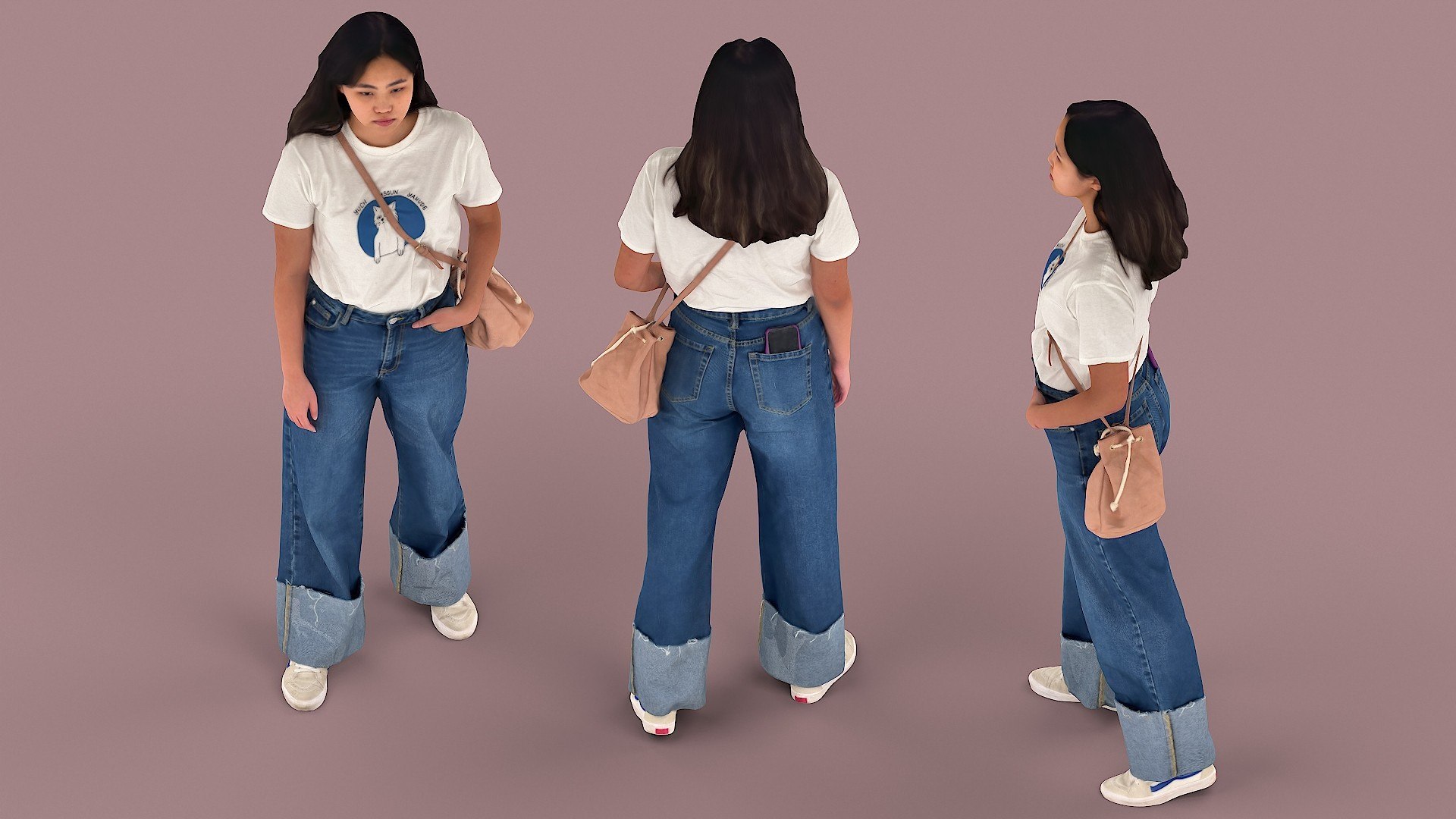 3D Moon Girl Model - TurboSquid 1854378