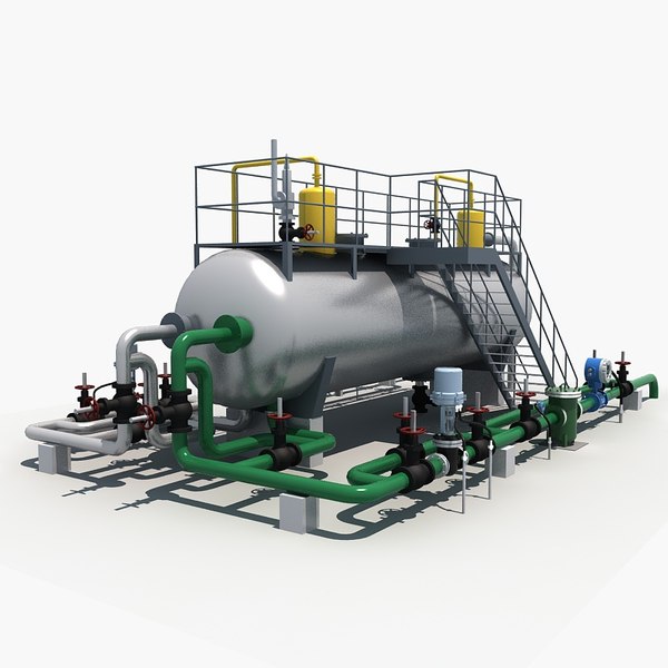 3d water pump model