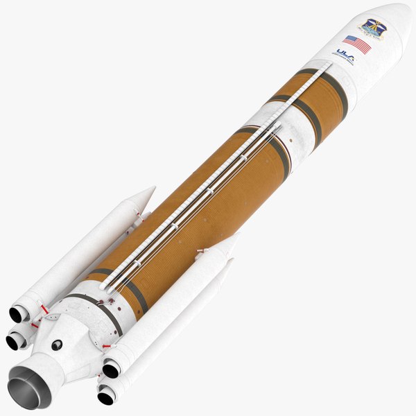 delta iv heavy rocket 3d model