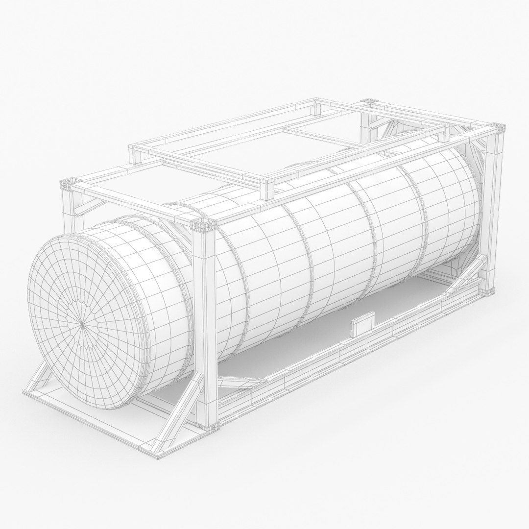 Tank Container 01 3D Model - TurboSquid 2106533