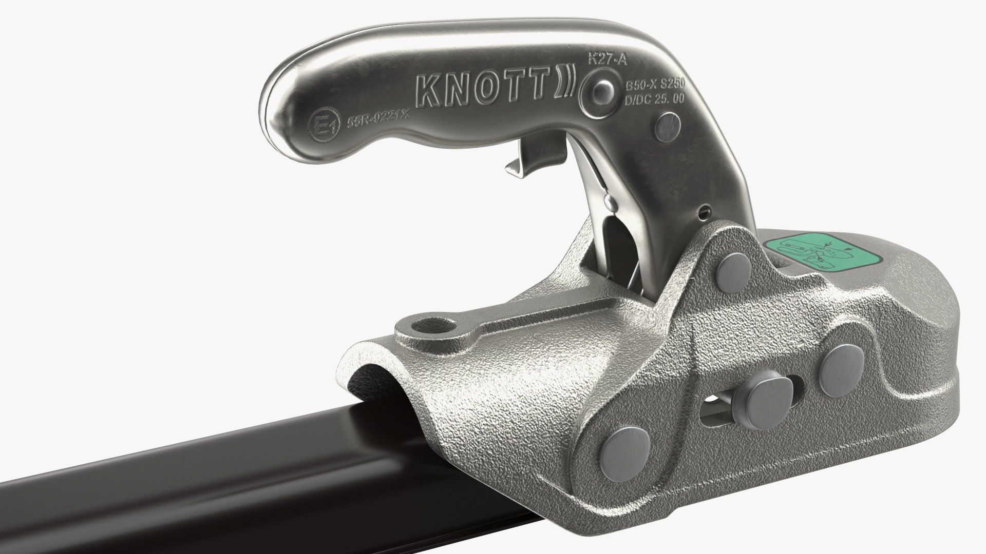 ATV Trailer Empty And Trailer Coupling Hitch 3D Model - TurboSquid 2329243