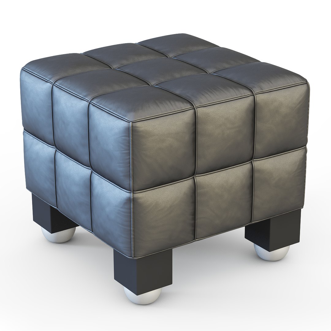 3d Model Of Kubus Pouf