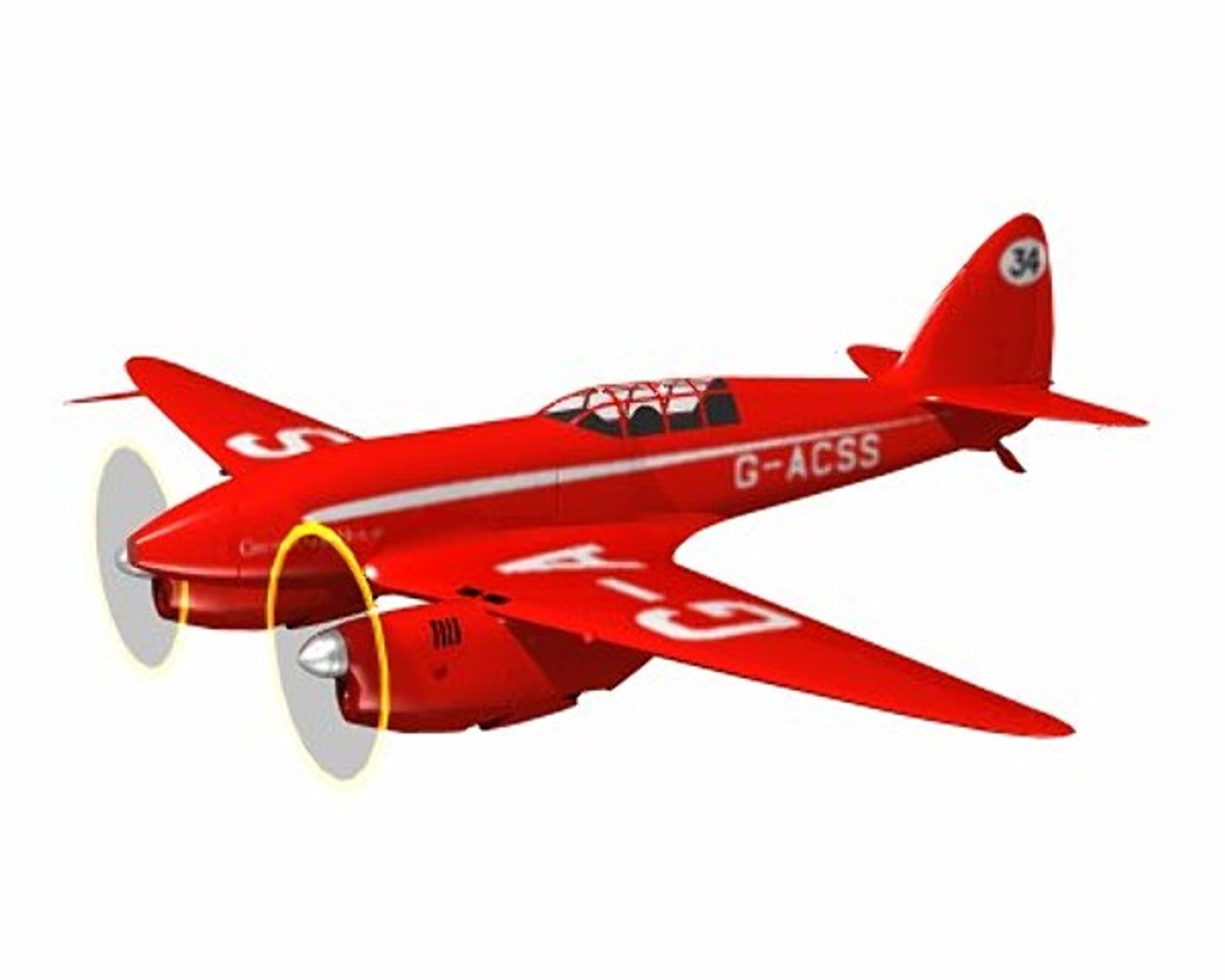 Haviland Comet Racers 3d Model