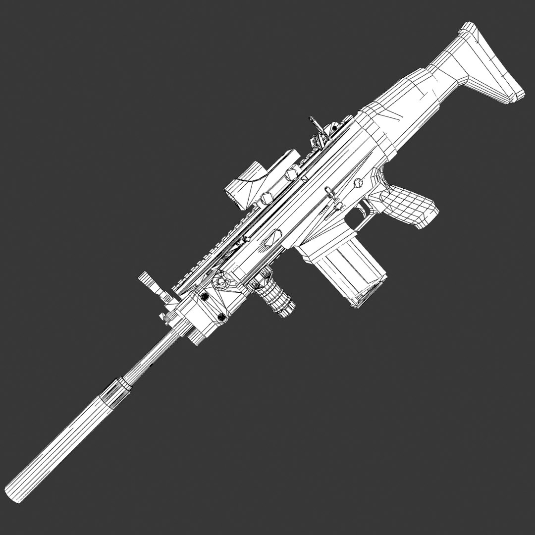 3ds Max Fn Scar-h Rifle Scar H