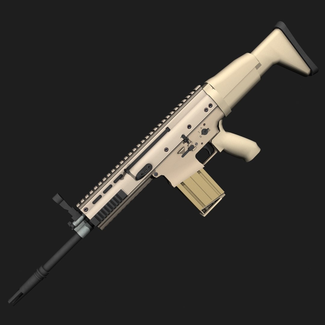 3ds Max Fn Scar-h Rifle Scar H