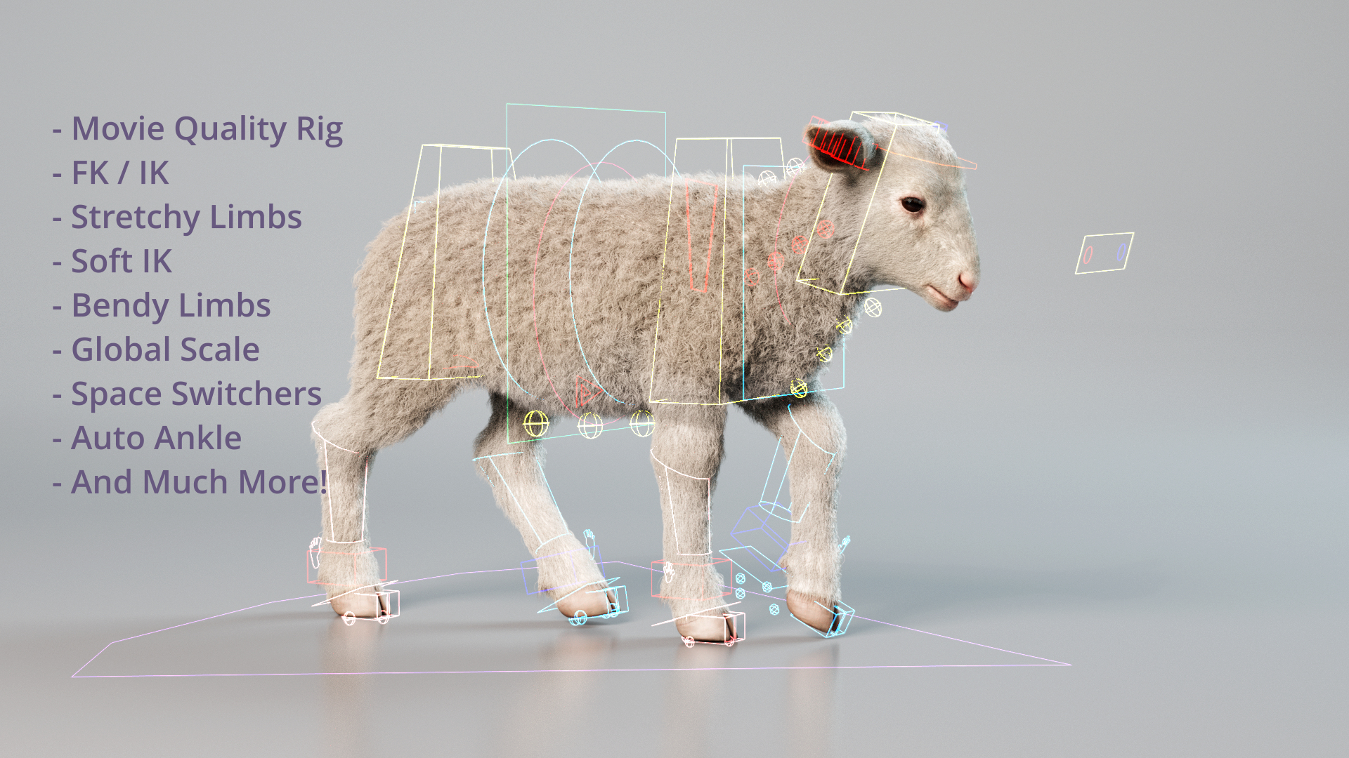3D Lamb Rigged Animated with Fur - TurboSquid 2170901