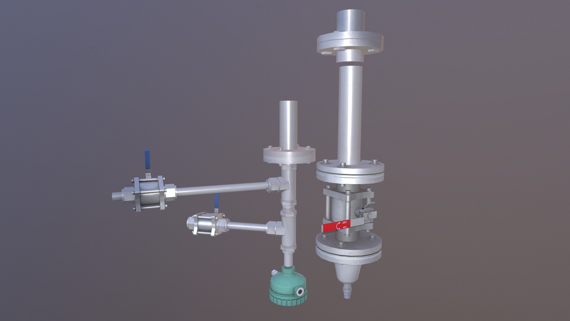 Valve And Flange 3D Model - TurboSquid 2291999
