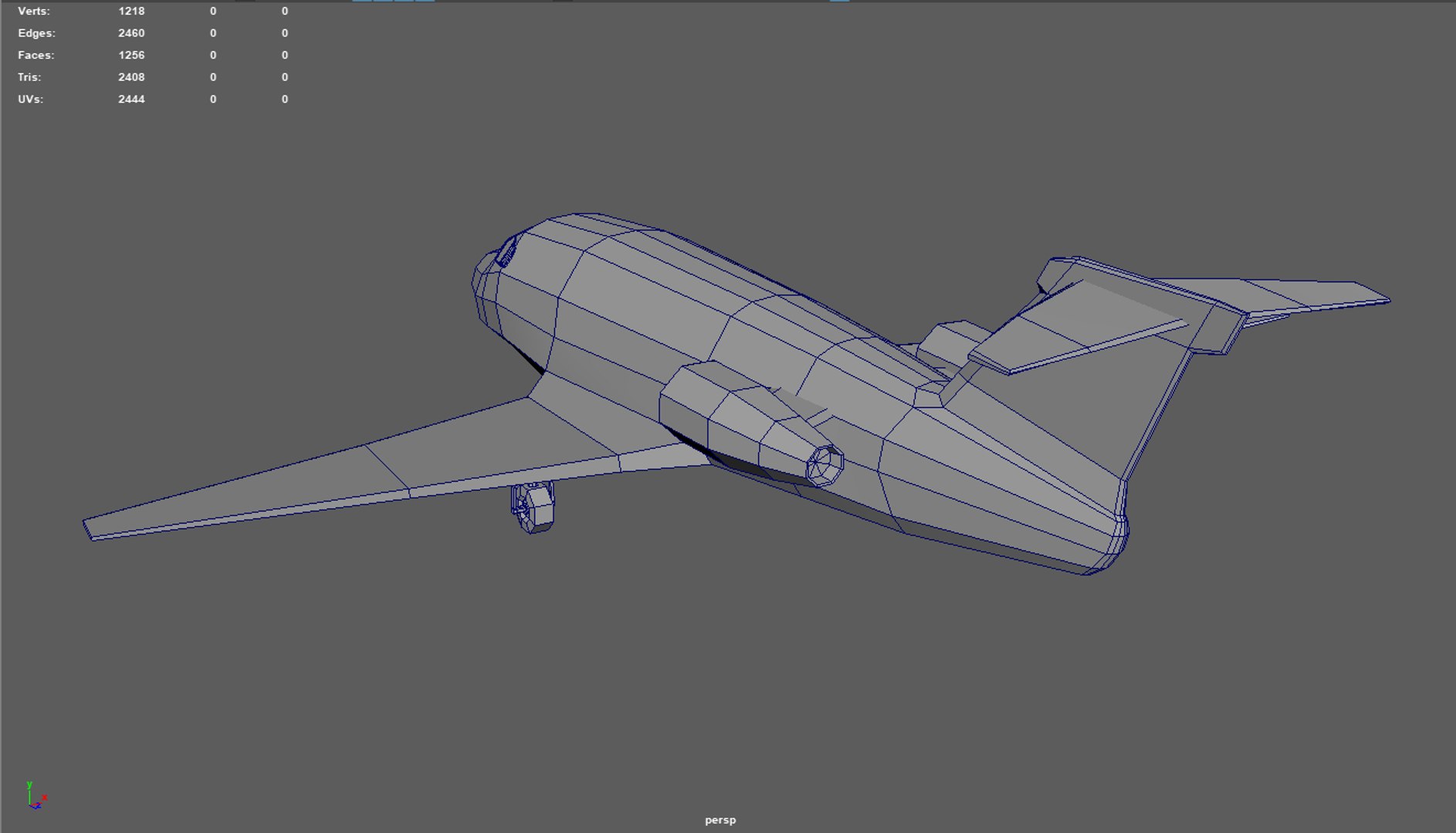 Low Poly Plane 01 3D Model - TurboSquid 2141524