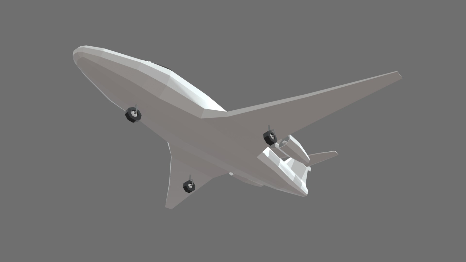 Low Poly Plane 01 3D model - TurboSquid 2141524