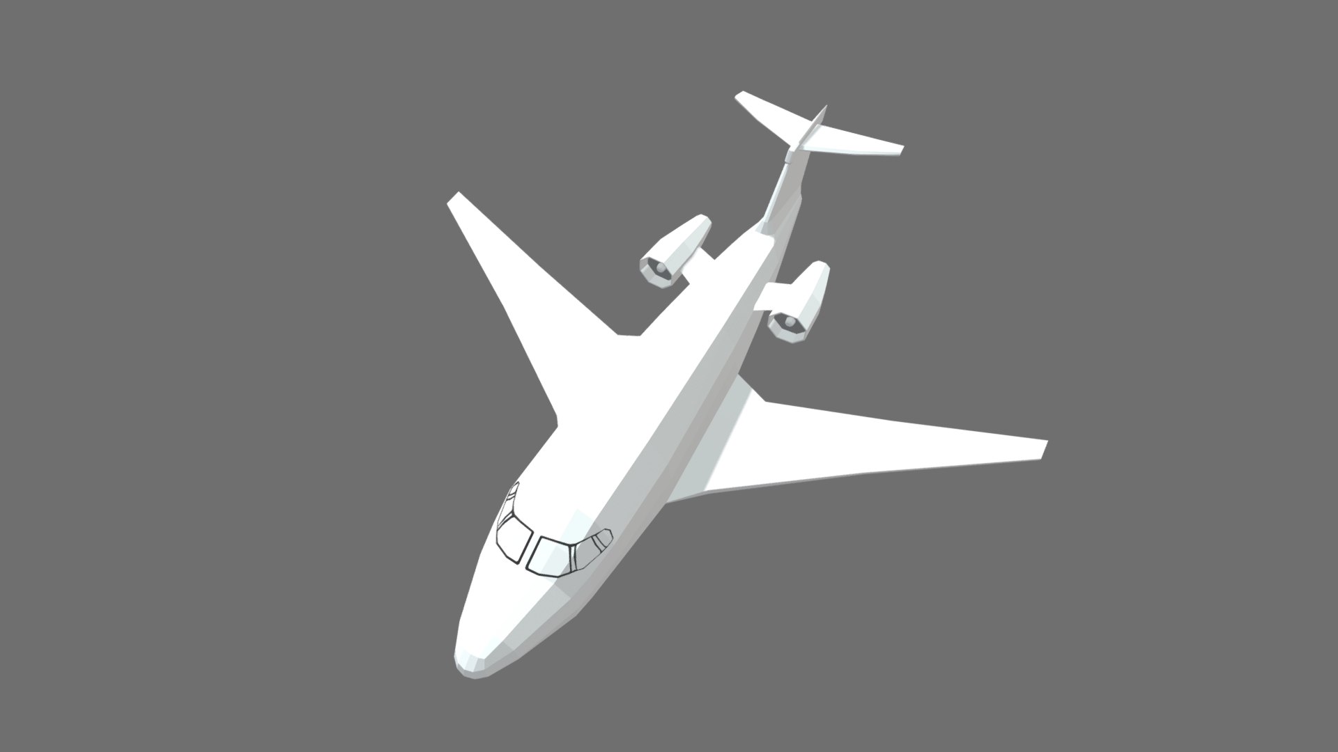 Low Poly Plane 01 3D model - TurboSquid 2141524