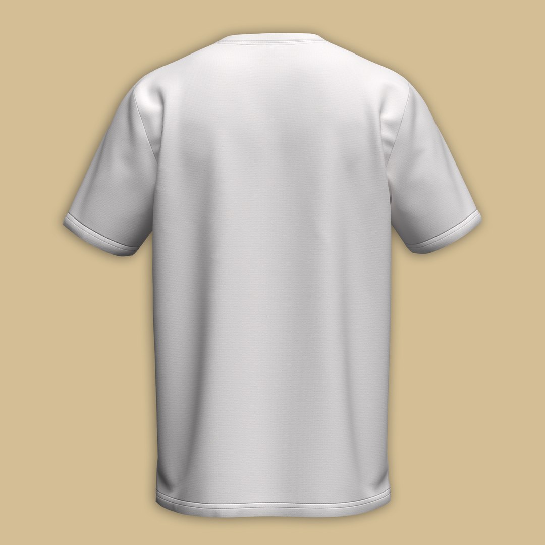 Fashionable 3D Print Pattern Tees 3D Model - TurboSquid 2290269