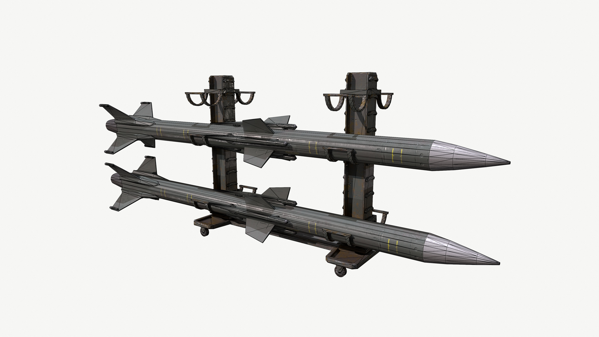 Military Missile Rack 3D model - TurboSquid 1730960