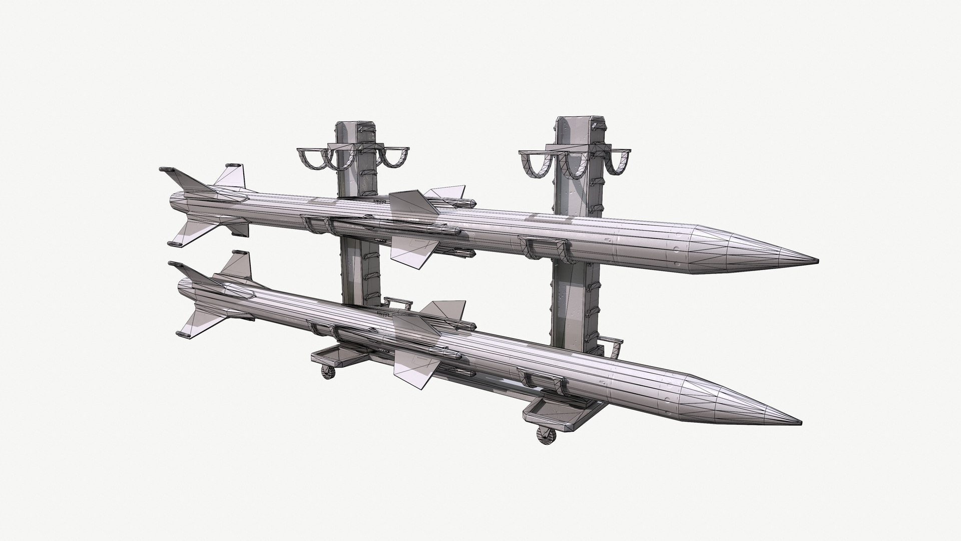 Military Missile Rack 3D Model - TurboSquid 1730960