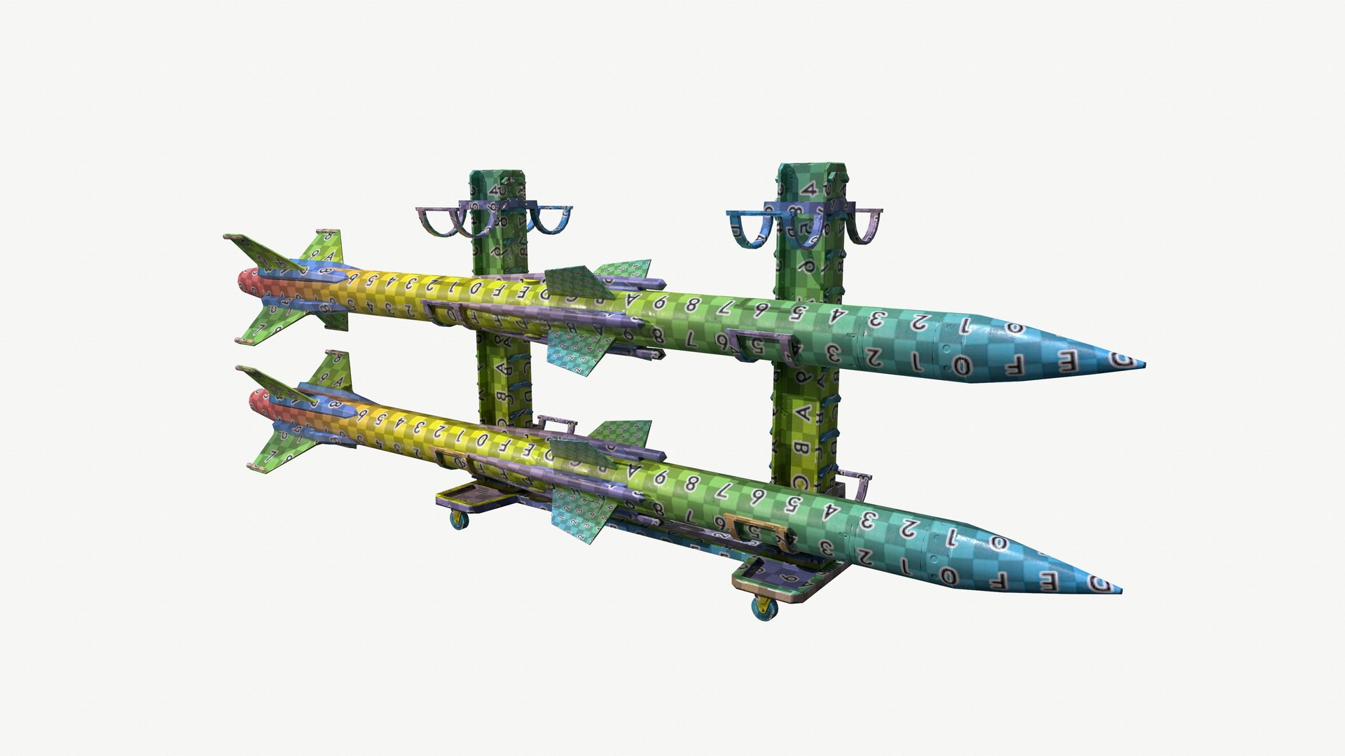 Military Missile Rack 3D Model - TurboSquid 1730960