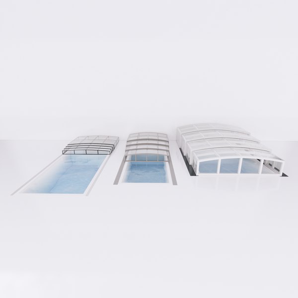 Piscina com cobertura - Família Revit paramétrica completa Modelo 3D ...