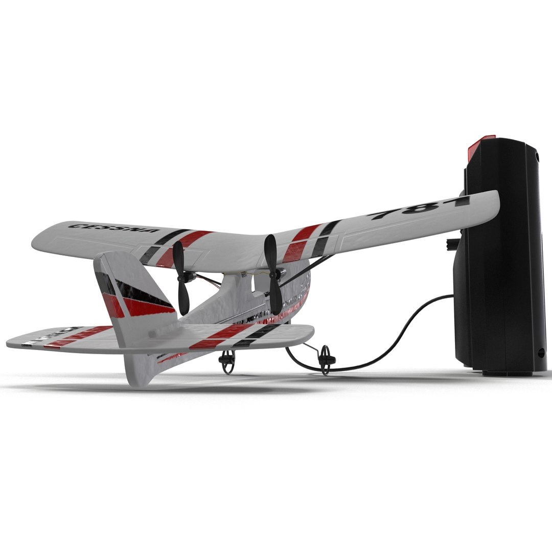 remote control airplane cessna 3d model