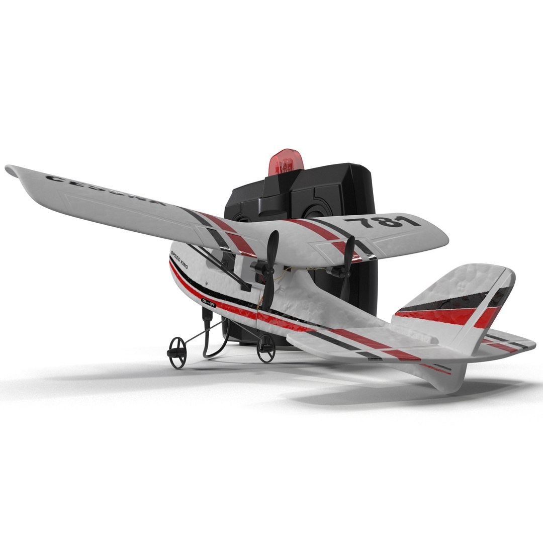 remote control airplane cessna 3d model