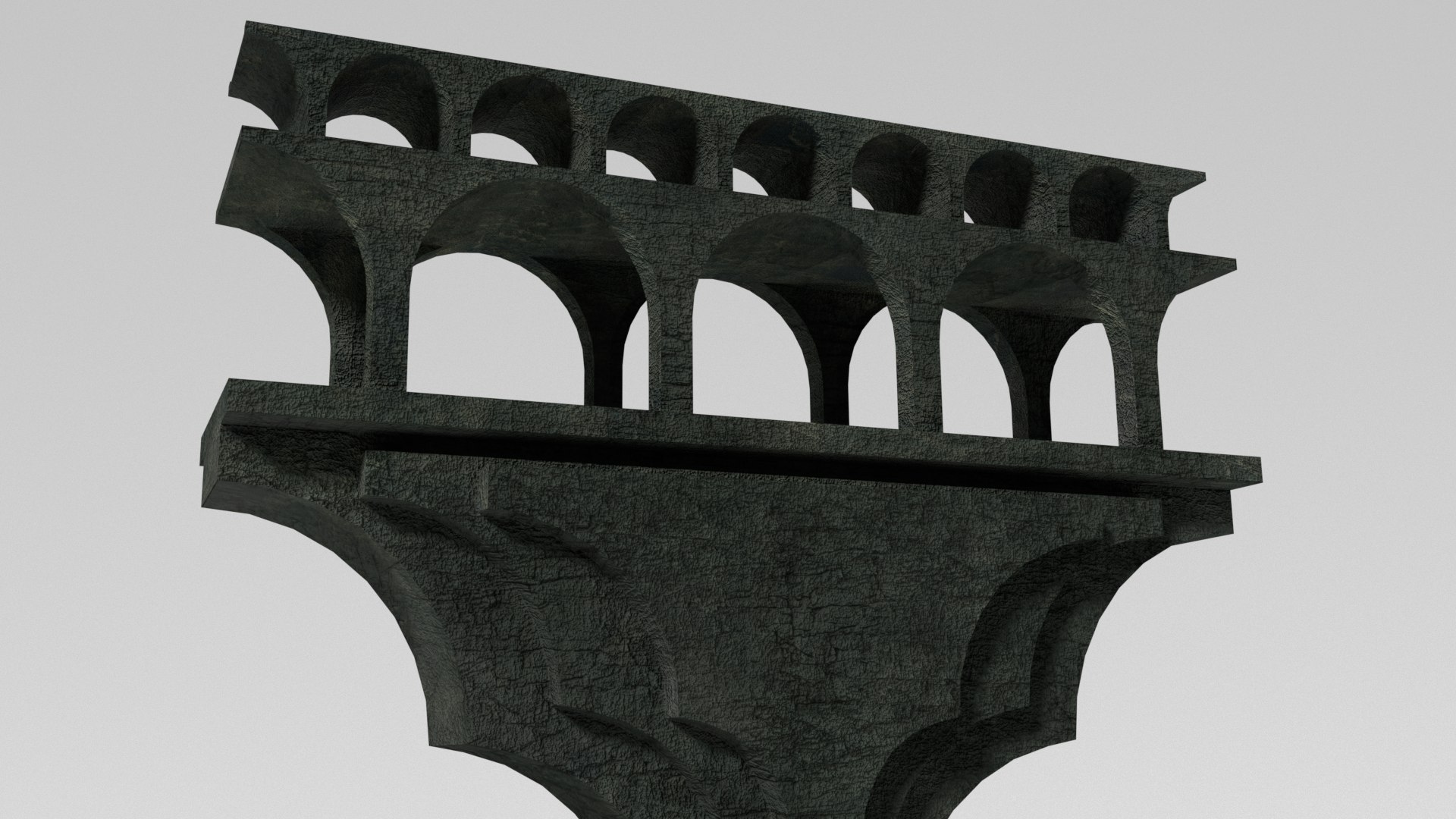 3d Model Ancient Aqueduct Section