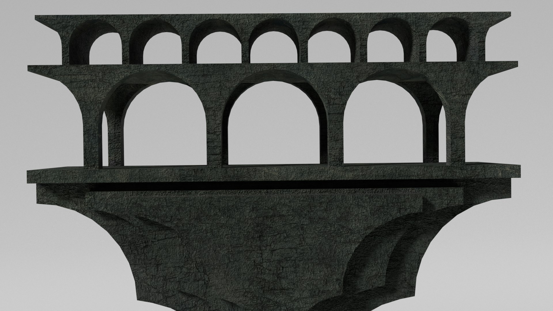 3d Model Ancient Aqueduct Section