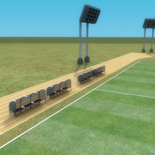 soccer field 3d lwo