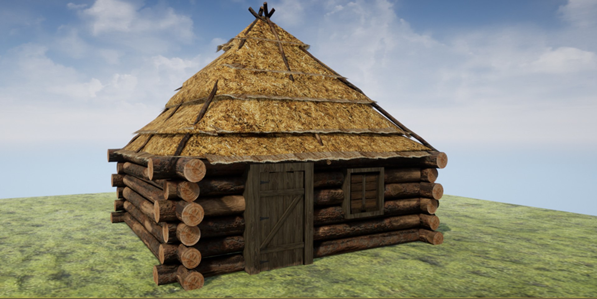 Stylized Log Shack 3D Model - TurboSquid 1363480