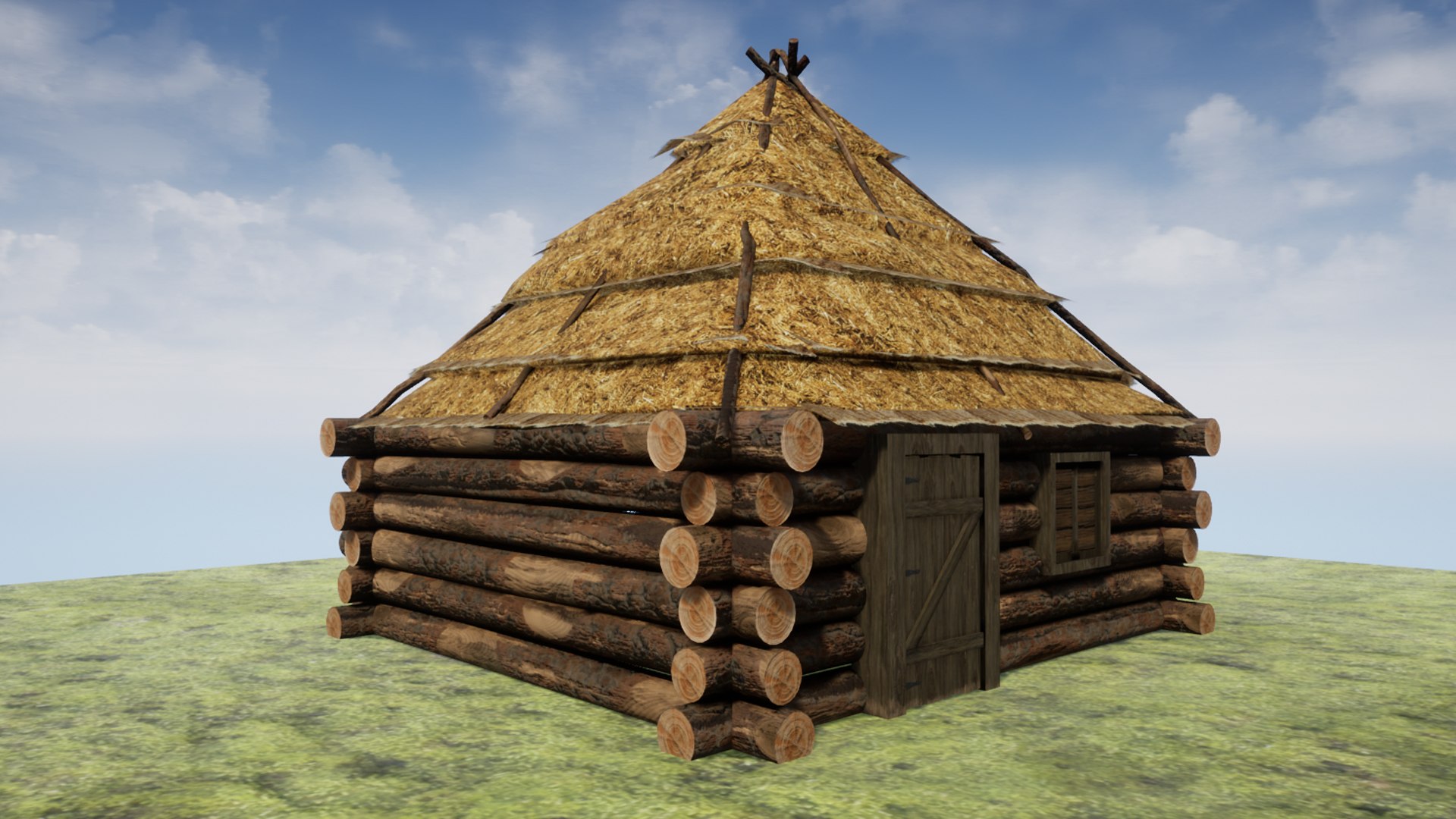 Stylized Log Shack 3D Model - TurboSquid 1363480