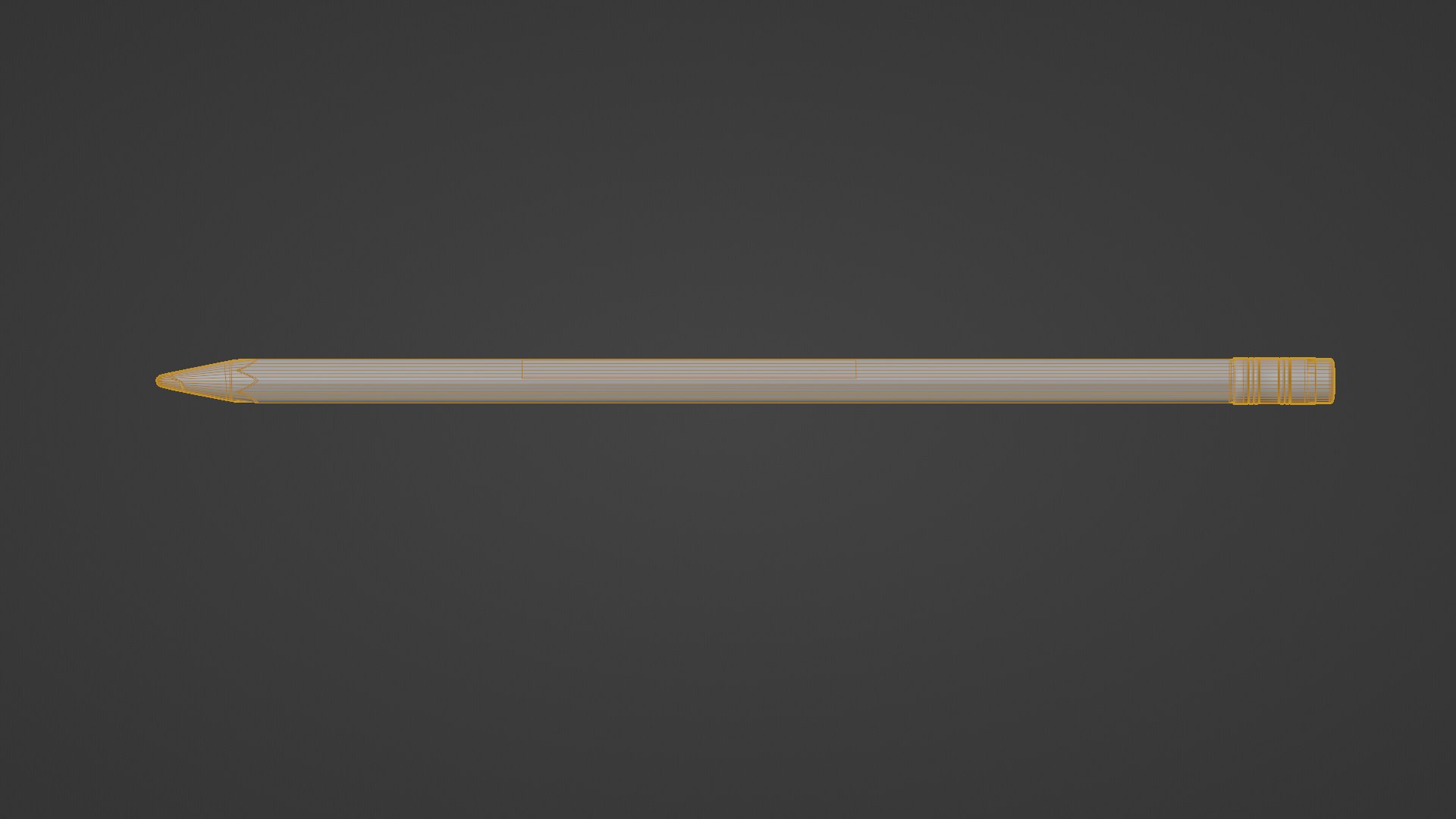 Low Poly Writing Pencil 2B Model - TurboSquid 2161369