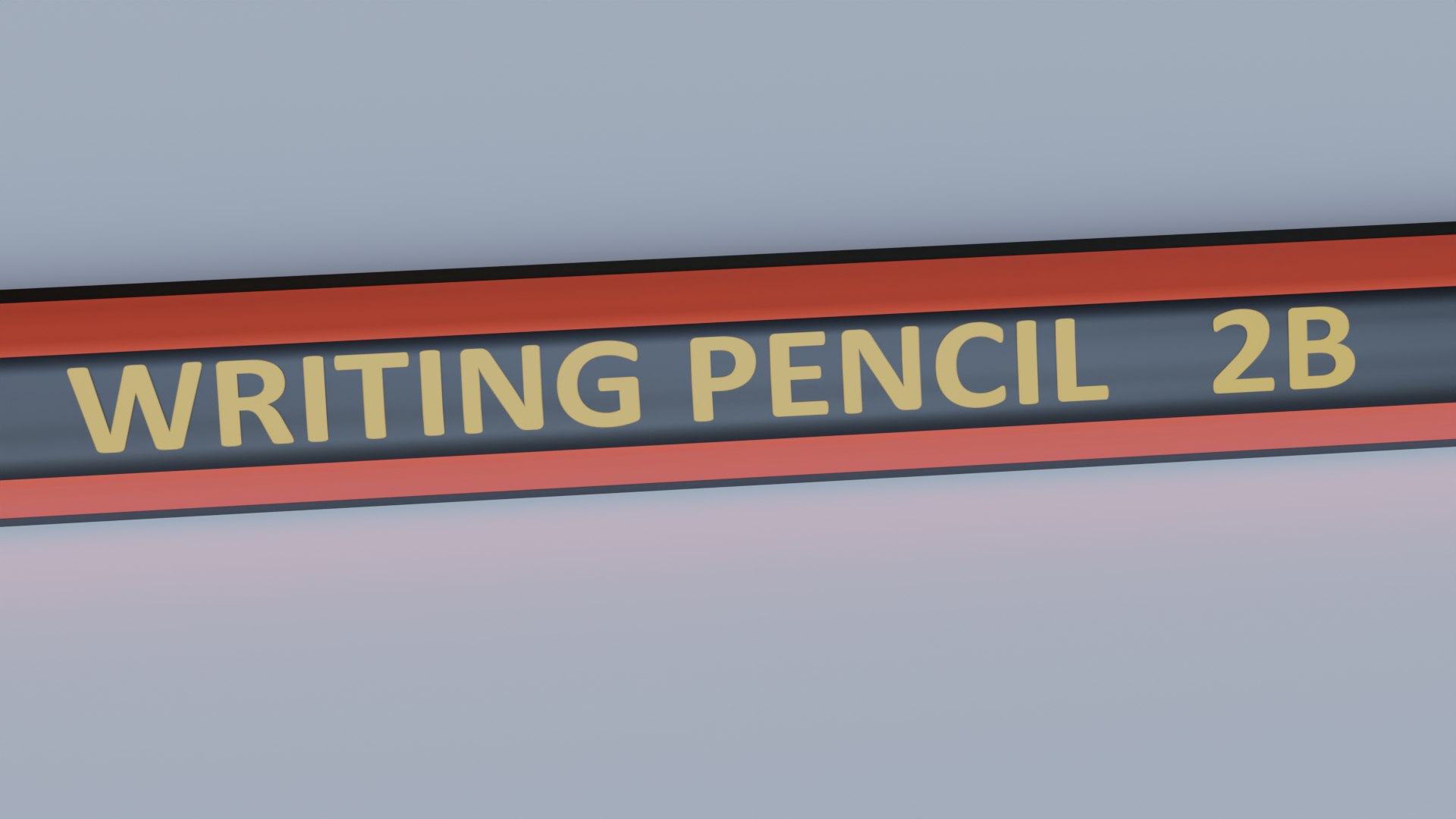 Low Poly Writing Pencil 2B Model - TurboSquid 2161369
